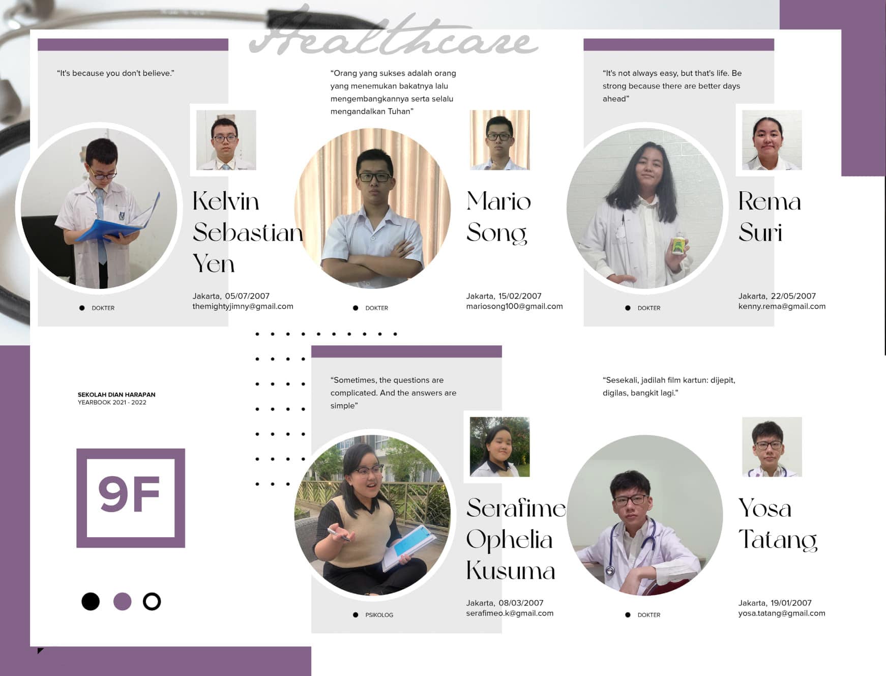 The Classes (SMP) 9f – SDH Daanmogot 2022